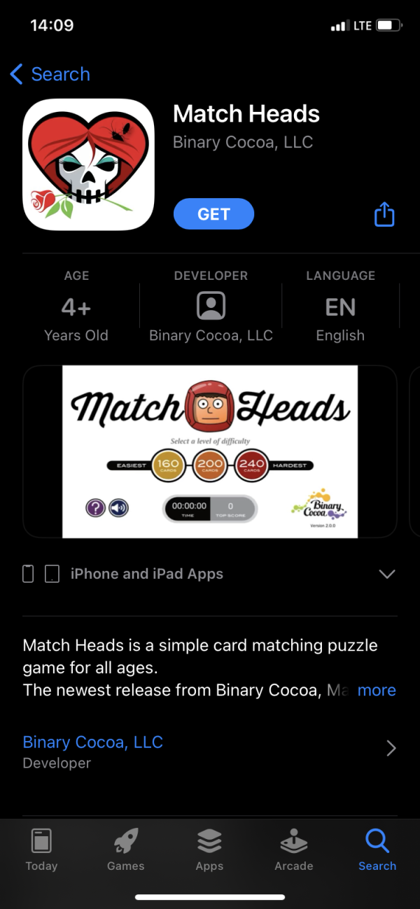 Matcheads Out in iOS and Rexburg Storefront Announcement – Binary Cocoa, LLC